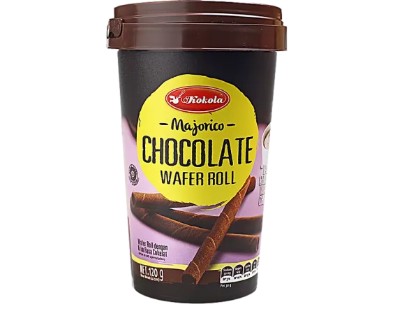 Kokola Majorico Wafer Roll 120 gr (Jar) | Food | FSINDOJAYA